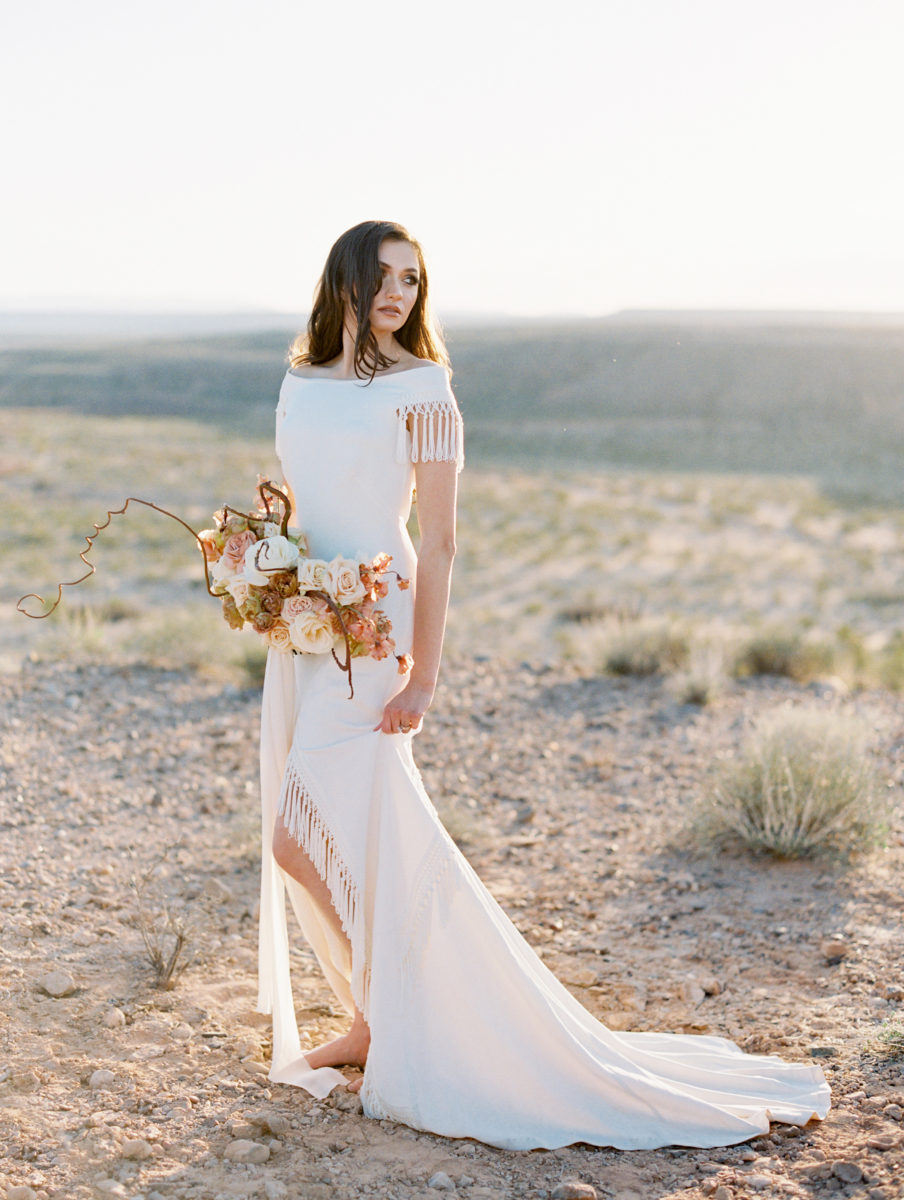 Organic Boho Desert Elopement Inspiration - Southwest Wed
