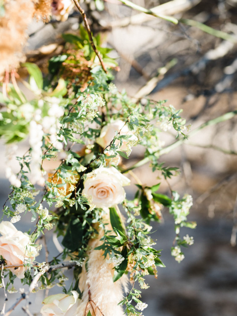 Organic & Earthy Wedding Bouquet and Floral Installation - Southwest Wed